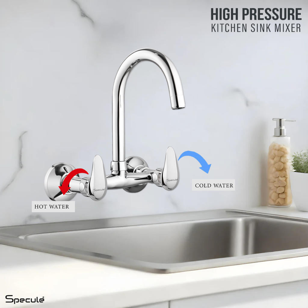 Softy Wall-mount Kitchen Sink Mixer Tap with Swivel Spout - by Specule ...