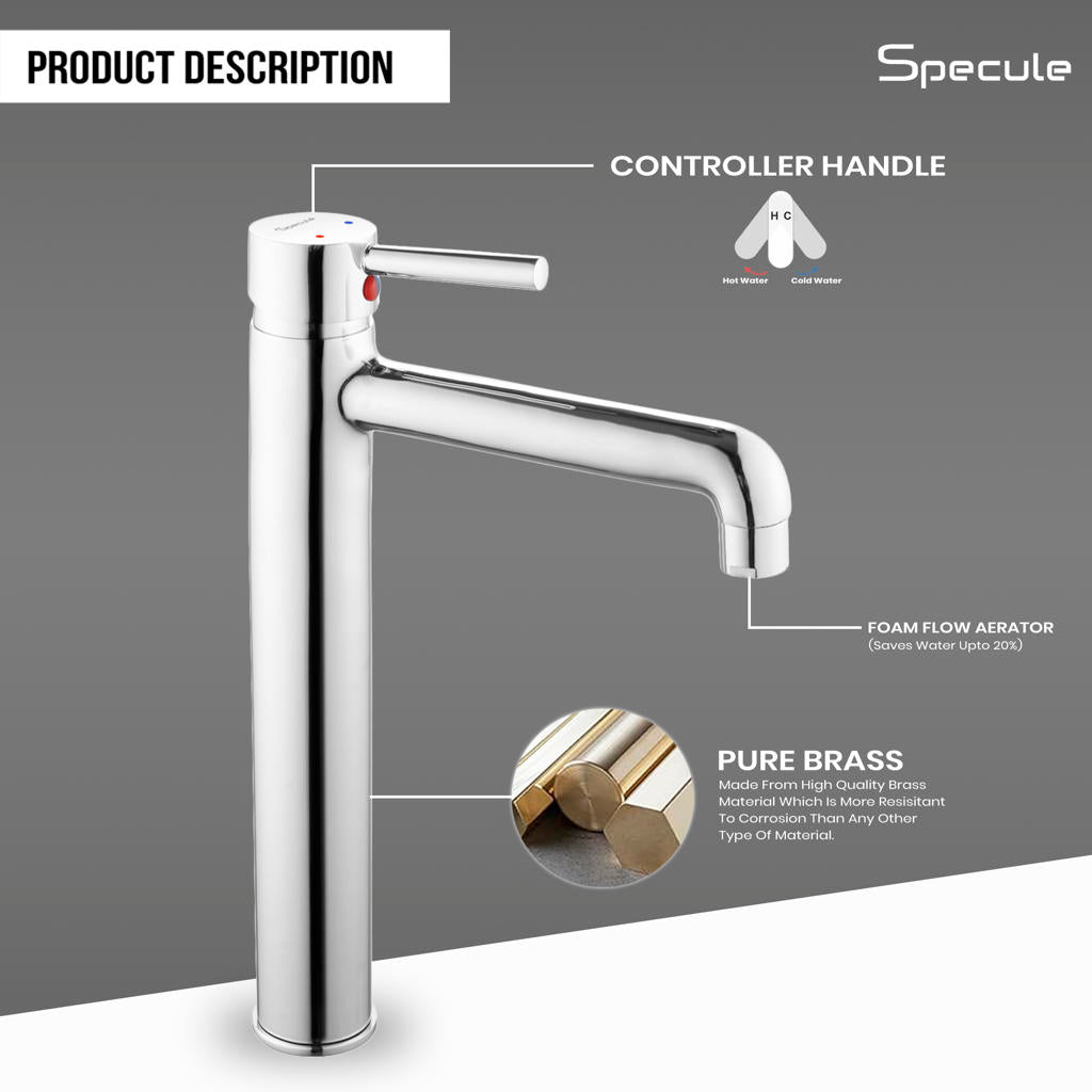 Flora Single Lever Deck-mount Tall Body Wash Basin Single Lever Mixer ...