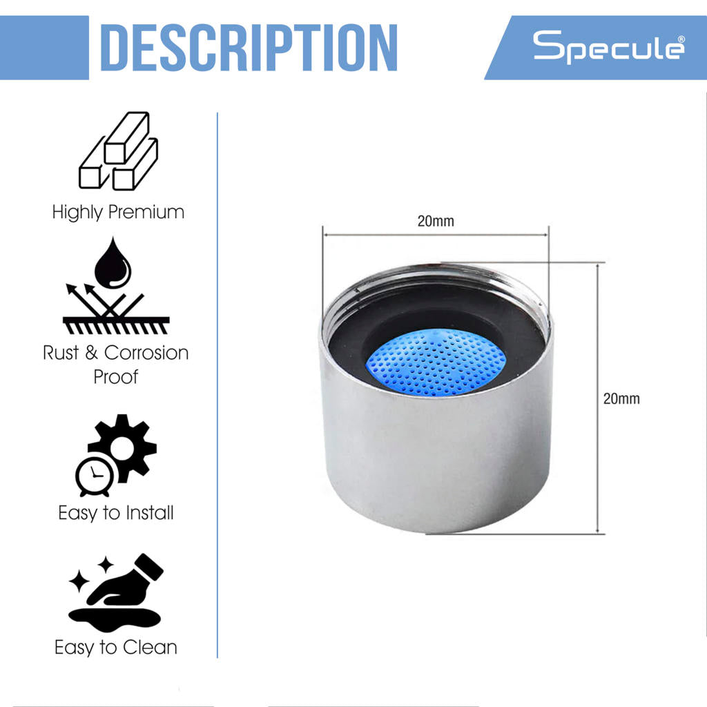 Foam Flow Aerator with Brass Permix (Female) (Pack of 4) - by Specule ...